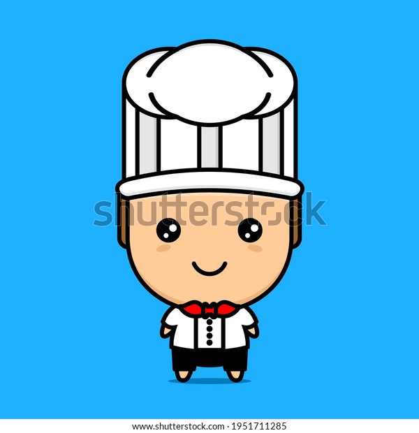 Cute Chef Boy Character Design Stock Vector (Royalty Free) 1951711285 ...