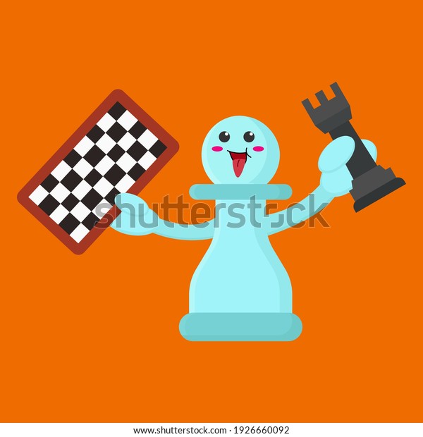 Cute Chess Cartoon Vector Illustration Stock Vector (Royalty Free ...