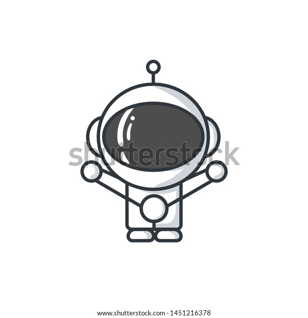 Cute Chibi Astronaut Spaceman Logo Kids Stock Vector (Royalty Free ...