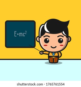 Cute Chibi Teacher Character Design Stock Vector (Royalty Free ...