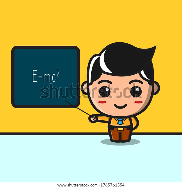 Cute Chibi Teacher Character Design Stock Vector (Royalty Free ...