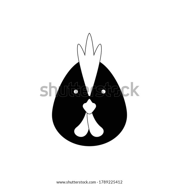 Cute Chicken head 만화 아이콘 벡터 스톡 벡터(로열티 프리) 1789225412 | Shutterstock