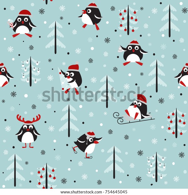 11,191 Penguin Seamless Pattern Images, Stock Photos & Vectors ...