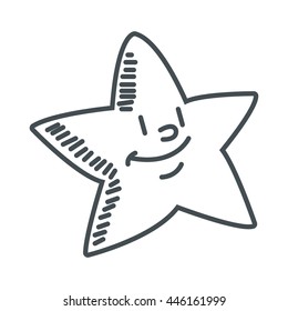 Cute Chubby Star Icon Stock Vector (Royalty Free) 446161999 | Shutterstock