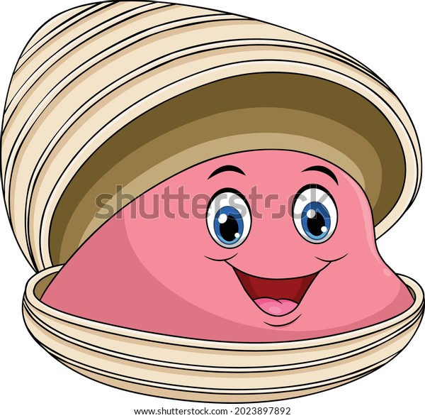 Cute Clams Cartoon Vector Illustration Stock Vector (Royalty Free ...