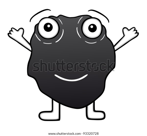 Cute Coal Cartoon Vector Illustration Stock Vector (Royalty Free ...