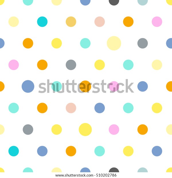 Cute Colorful Polka Dots Design Background Stock Vector (Royalty Free ...