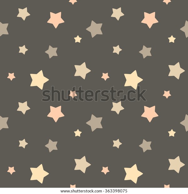 Cute Colorful Stars Seamless Vector Pattern Stock Vector (Royalty Free ...