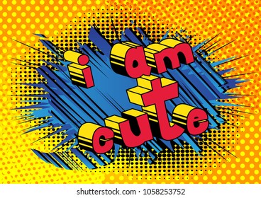 Cute Comic Book Style Phrase On Stock Vector (Royalty Free) 1058253752 ...