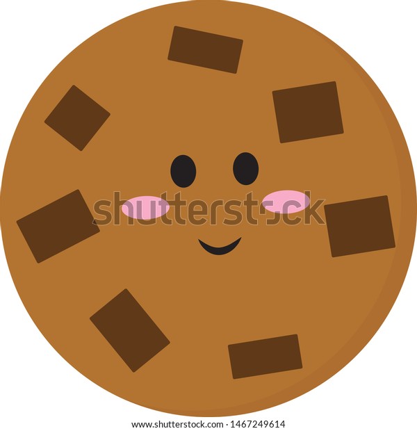 Cute Cookie Eyes Illustration Vector On Stock Vector (Royalty Free ...