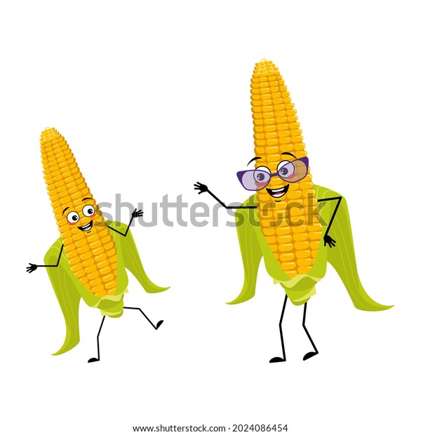 Cute Corn Cob Character Joyful Emotions: เวกเตอร์สต็อก (ปลอดค่าลิขสิทธิ์) 2024086454 | Shutterstock