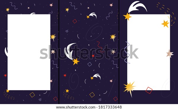 Cute Cover Designs Cartoon Style Brochures Stock Vector (Royalty Free ...