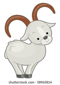 Cute Dall Sheep Vector Stock Vector (Royalty Free) 58965814 | Shutterstock
