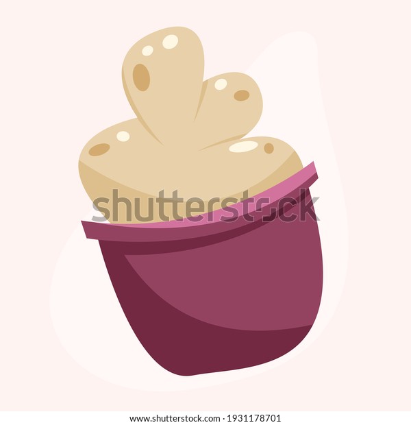 Cute Dessert Plate Vector Illustration Cartoon Stock Vector (Royalty ...