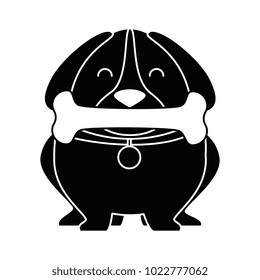 Cute Dog Bone Stock Vector (Royalty Free) 1022777062