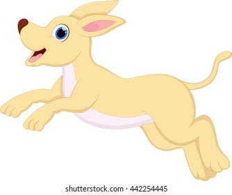 Cute Dog Cartoon Running Stock Vector (Royalty Free) 442254445 ...