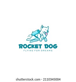 Cute Dog Cartoon Vector Design Jetpack Stock Vector (Royalty Free ...