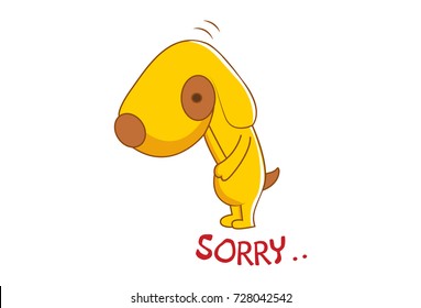 Sorry Dog Stock Illustrations, Images & Vectors | Shutterstock