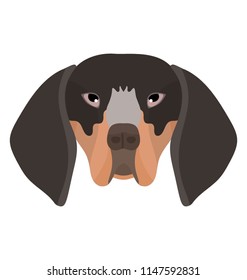 Cute Dog Slanting Eyes Down Ears Stock Vector (Royalty Free) 1147592831 ...