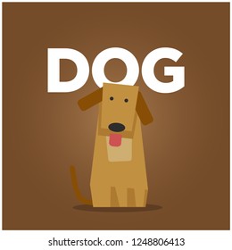 Cute Dog Typography Title Stock Vector (Royalty Free) 1248806413 ...