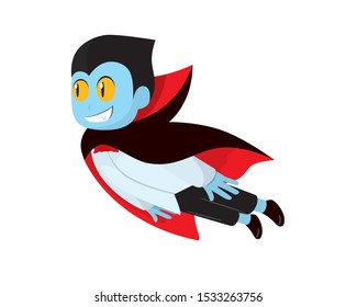 Cute Dracula Flying Gesture Stock Vector (Royalty Free) 1533263756 ...