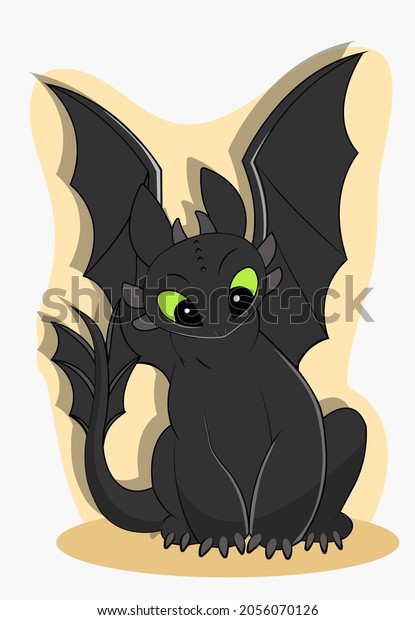 83 Toothless Dragon Images, Stock Photos & Vectors | Shutterstock