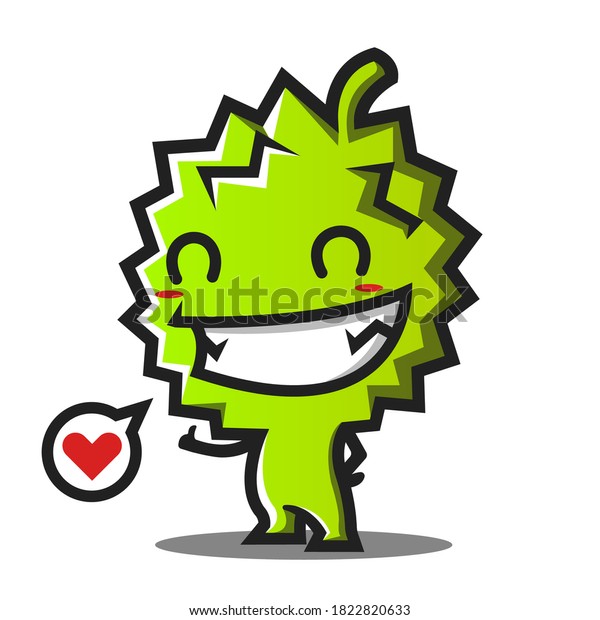 DISEÑO DE CARACTERES DE CHIBI DURIO: vector de stock (libre de regalías ...