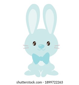 Cute Easter Bunny Boy Vector Cartoon Stock Vector (Royalty Free ...