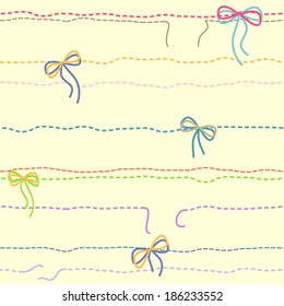Cute Embroidered Seamless Background Torn Thread Stock Vector (Royalty ...