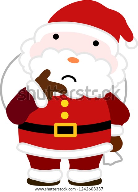 Cute Fat Santa Claus Stock Vector (Royalty Free) 1242603337 | Shutterstock