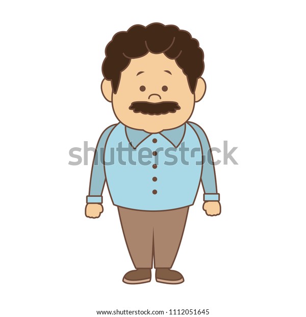 Cute Father Cartoon Stock Vector (Royalty Free) 1112051645 | Shutterstock