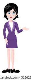 Cute Female Receptionist Stock Vector (Royalty Free) 315622985 ...