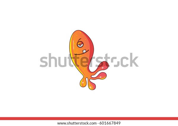 Cute Fish Emoji Disgusted Vector Illustration Stock Vector (Royalty ...