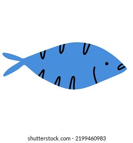 Cute Fish Hand Drawn Icon Vector Stock Vector (Royalty Free) 2199460983 ...