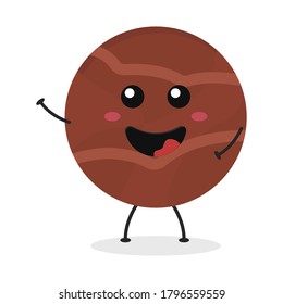 Cute Flat Cartoon Chocolate Ball Illustration Stock Vector (Royalty ...