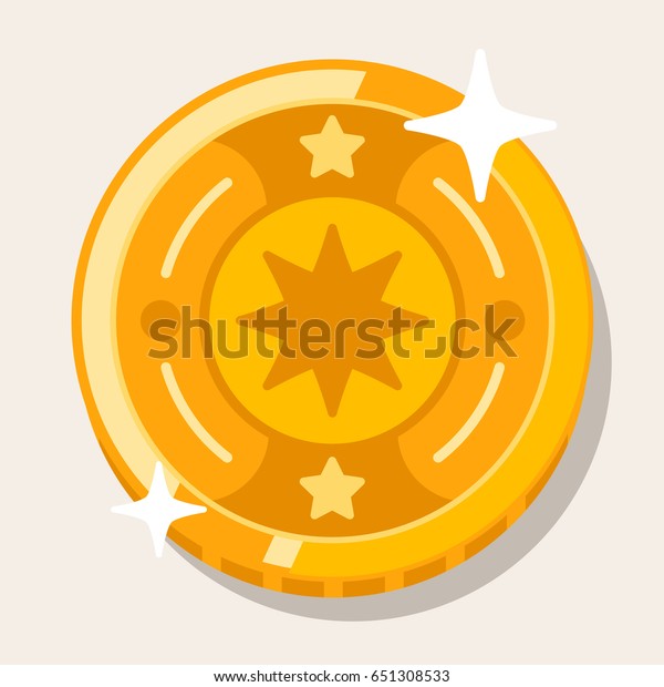 Cute Flat Coin Stock Vector (Royalty Free) 651308533 | Shutterstock