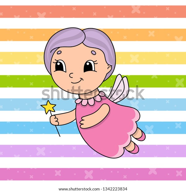 Cute Flat Vector Illustration Childish Cartoon Stock Vector (Royalty ...