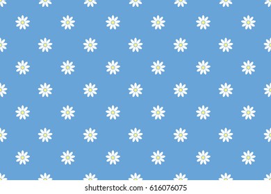 Cute Floral Seamless Pattern Smallscale White Stock Vector (Royalty ...