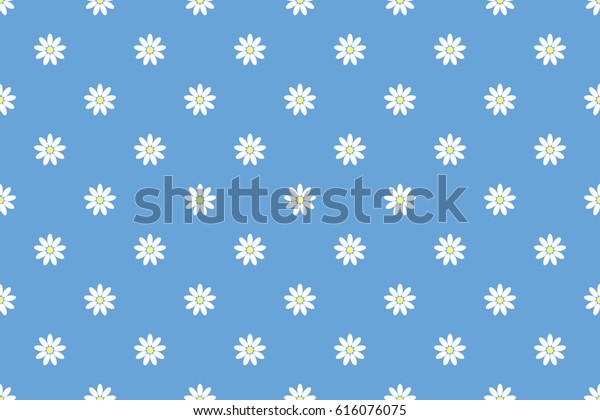 Cute Floral Seamless Pattern Smallscale White Stock Vector (Royalty ...