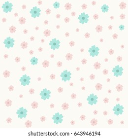 Cute Flower Background Soft Color Stock Vector (Royalty Free) 643946194 ...