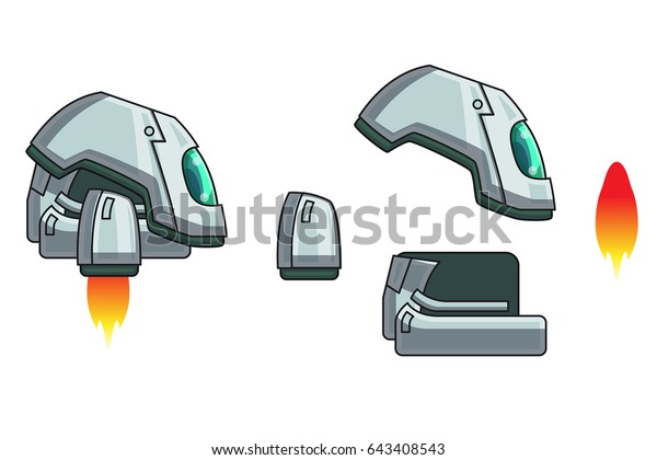 Cute Flying Cartoon Game Character Vector: vector de stock (libre de ...