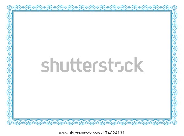 Cute Frame Certificates Diplomas Contracts Stock Vector (Royalty Free ...