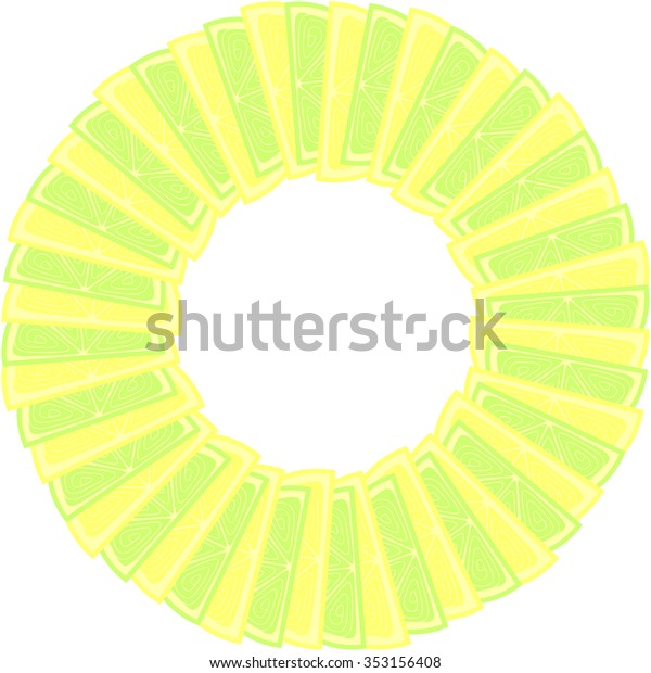 Cute Funny Background Circle Border Frame Stock Vector (Royalty Free ...