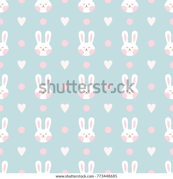 Cute Funny Cartoon White Rabbit Vector Stock Vector (Royalty Free ...