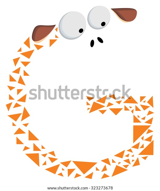 Cute Funny Giraffe Letter Stock Vector Royalty Free 323273678 Shutterstock