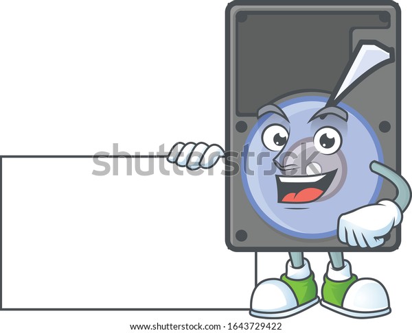 Cute Funny Hard Disk Cartoon Character Stock Vector (Royalty Free ...