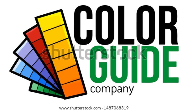 Cute Funny Logo Color Guide Store: vector de stock (libre de regalías ...