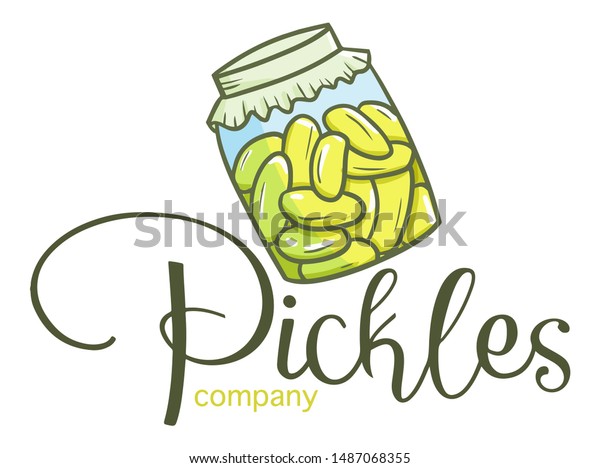 Cute Funny Logo Pickles Store Company Stock Vector (Royalty Free ...