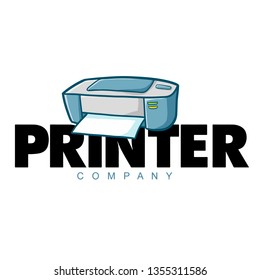 Cute Funny Logo Printer Store Company Stock Vector (Royalty Free ...