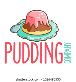 Cute Funny Logo Pudding Store Company: เวกเตอร์สต็อก (ปลอดค่าลิขสิทธิ์ ...